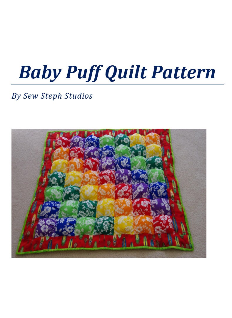 Create your own Puff Quilt the easy way by SewStephStudios