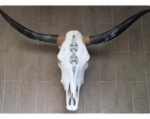 Popular items for decorative cow skull on Etsy