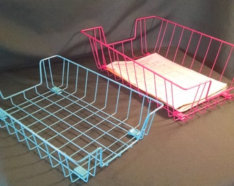 Wire file basket | Etsy