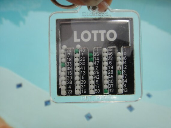 vtg Texas lottery key ring game pick numbers for you fun