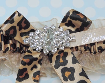 Leopard print garter | Etsy