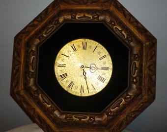 Octagon wall clock | Etsy