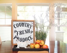 Unique produce signs related items | Etsy