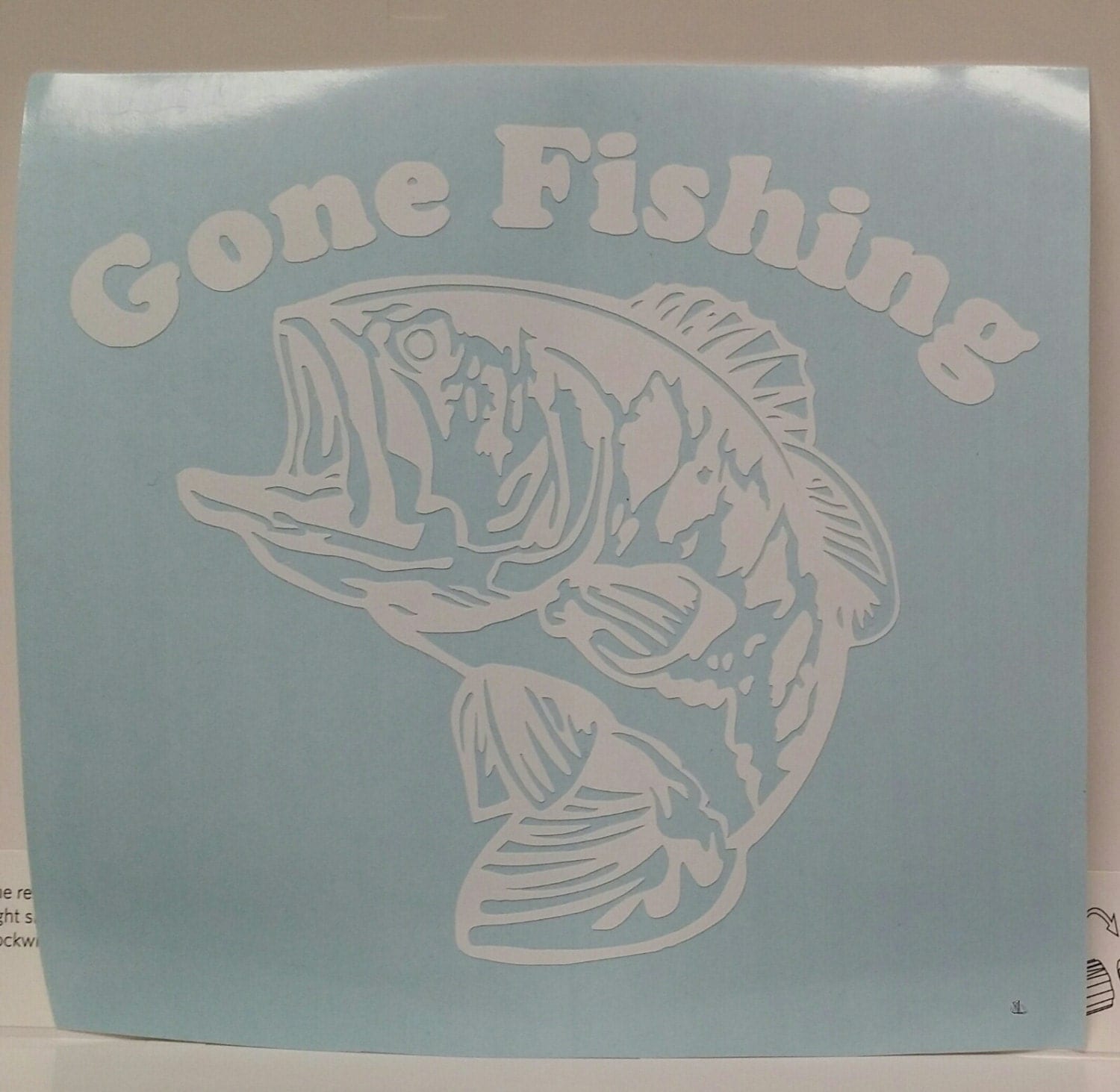Gone Fishing Decal/ Fishing Decal/ Boat Decal/Bass Decal/Yeti