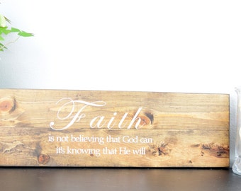 Unique faith sign related items | Etsy