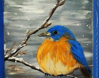 Bluebird painting | Etsy