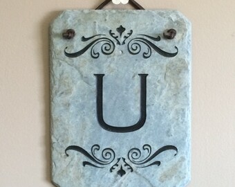 Items similar to Illuminated Letter M embossed in a faux copper ...
