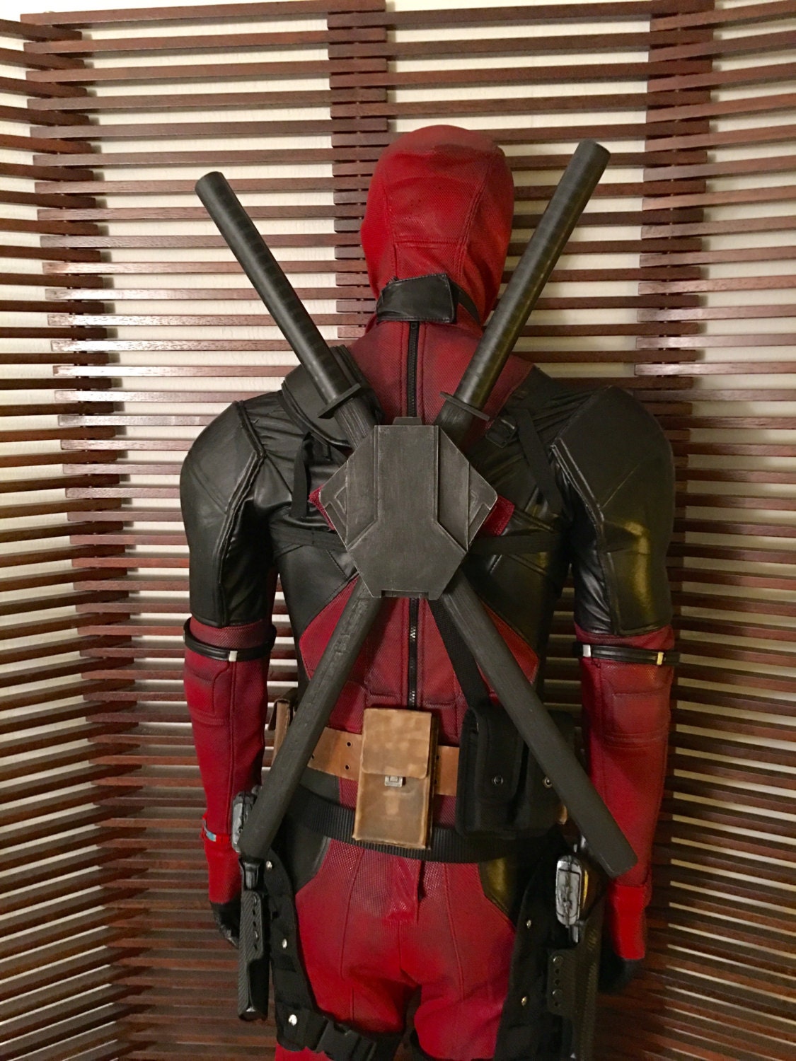 Deadpool Movie Swords & Back Scabbard 3D Printed by DeadPaulProps