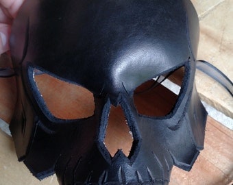 Leather skull mask | Etsy