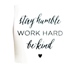 Work hard be kind | Etsy