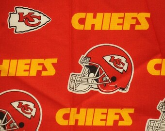 Kansas city chiefs fabric | Etsy