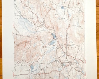 Map of pelham | Etsy