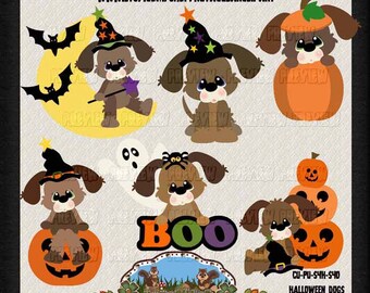Dog halloween cards | Etsy