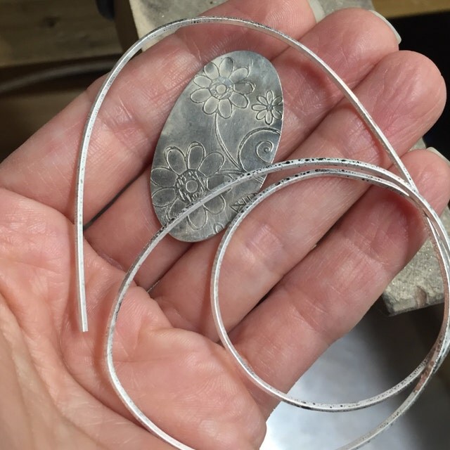 Custom Hand Fabricated Silver & Gold Gemstone by lavajewelry