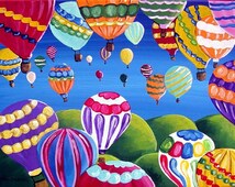 Popular items for air balloon painting on Etsy