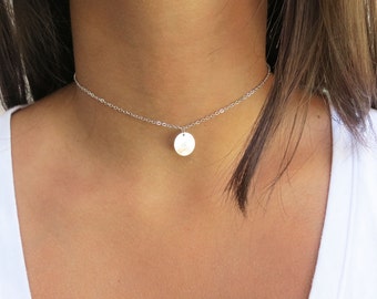 Initial choker | Etsy