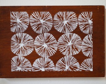 Handprinted Home Decor by JeanneMcGeeArt on Etsy