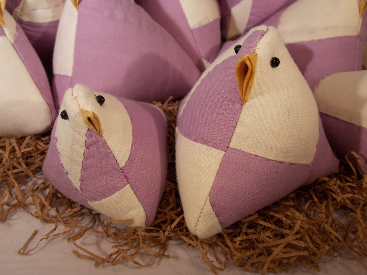 Upcycled Chick Mama Chicks Baby Chicks Upcycled Old Quilt