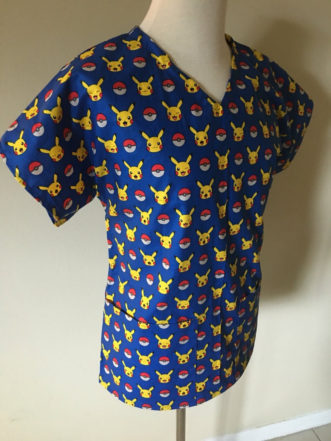 Pokémon medical scrub top doctor nurse RN pokemon scrubs Dr
