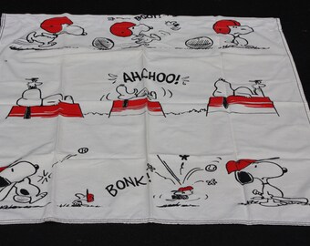 Snoopy panel fabric | Etsy