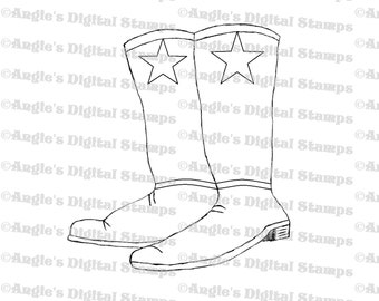 Cowboy boot stamp | Etsy