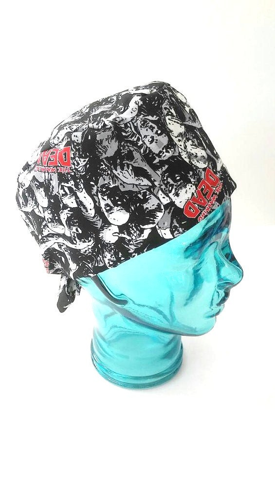 The Walking Dead surgical scrub cap/ O R surgical scrub cap