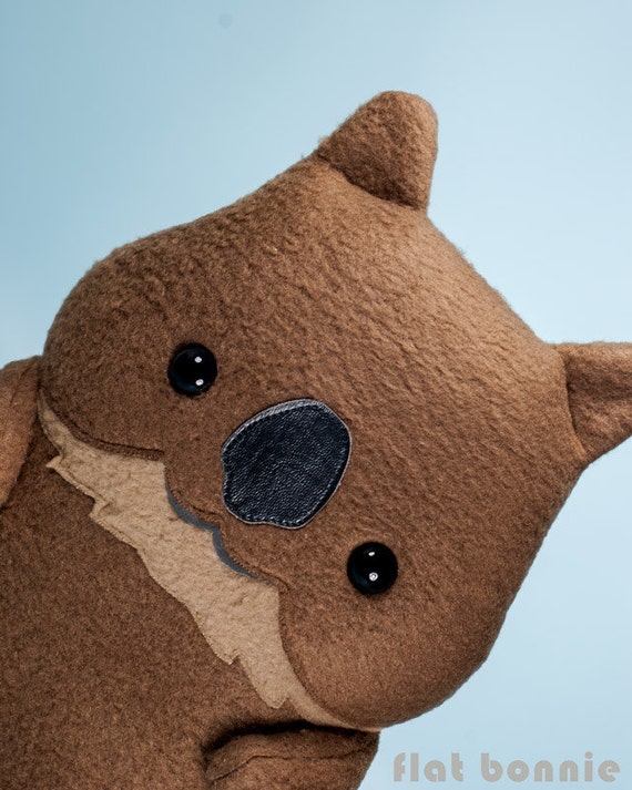 Quokka stuffed animal Cute Quokka plush soft toy by FlatBonnie