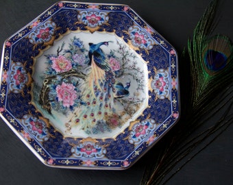 Peacock china | Etsy