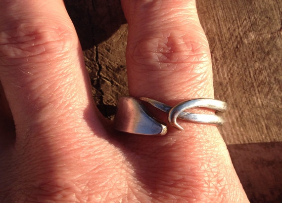 FORK RING JEWELRY Silver Fork Rings His and hers rings Unique