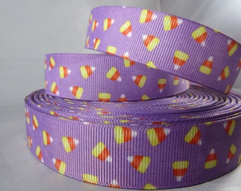 Candy Corn Ribbon Wreath