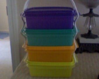 Square tupperware | Etsy