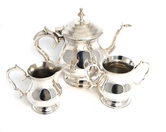 Silver tea set | Etsy