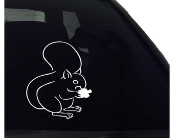 Squirrel car decal | Etsy