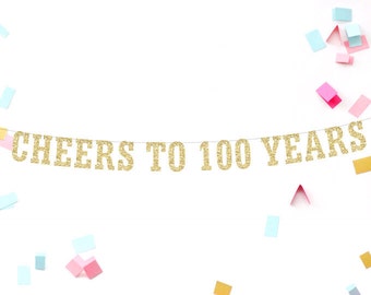 100th birthday | Etsy