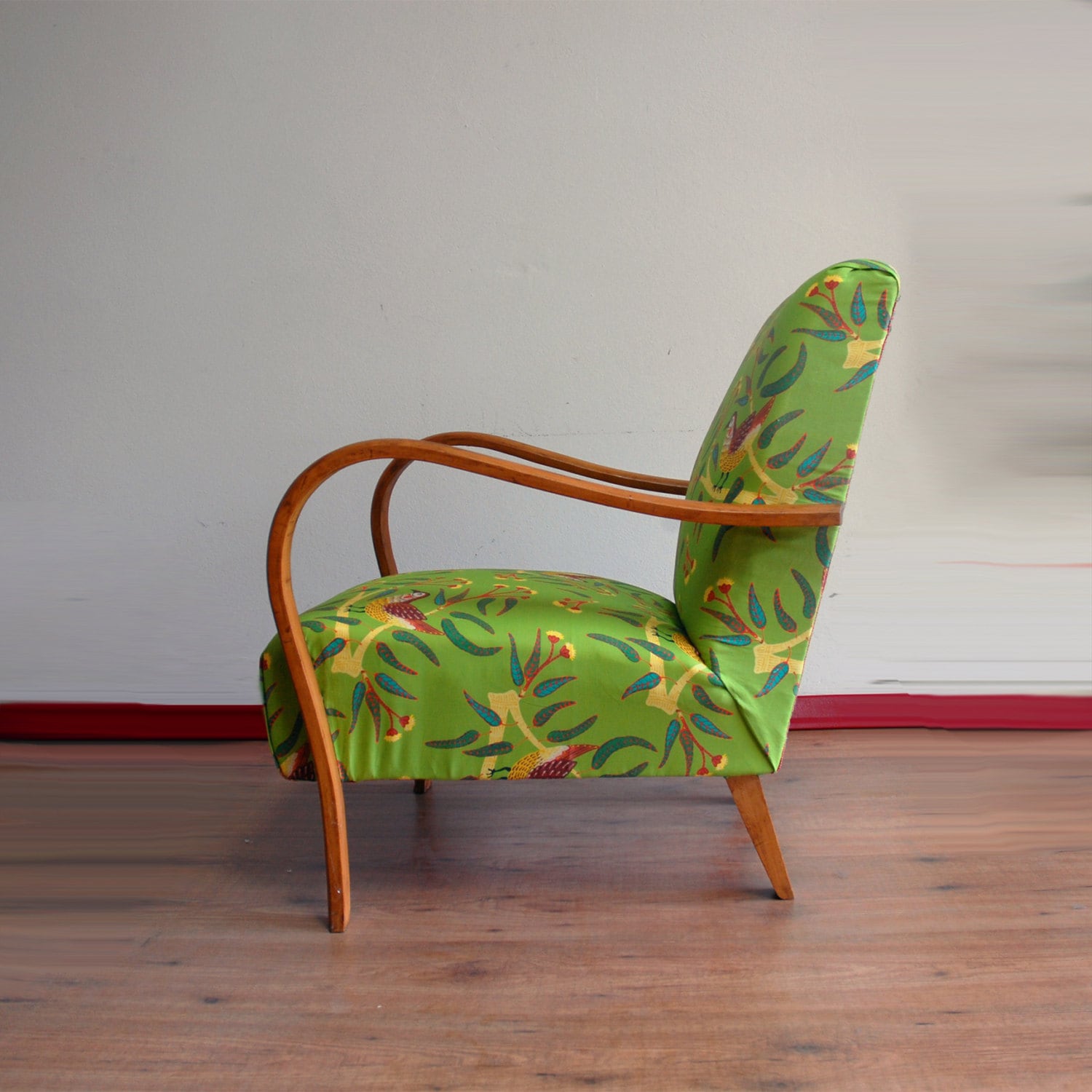 Vintage mid-century armchair . Retro style handmade armchair . – Haute ...