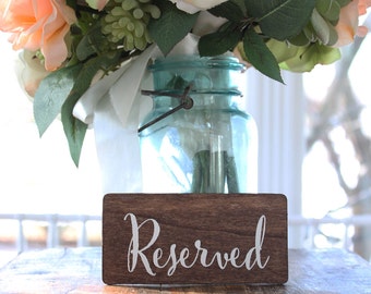Reserved sign | Etsy