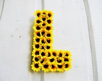 Sunflower letter | Etsy