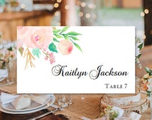 Unique spring place cards related items | Etsy