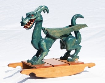 Dragon rocking horse | Etsy