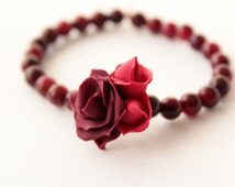 Unique rose bracelet related items | Etsy