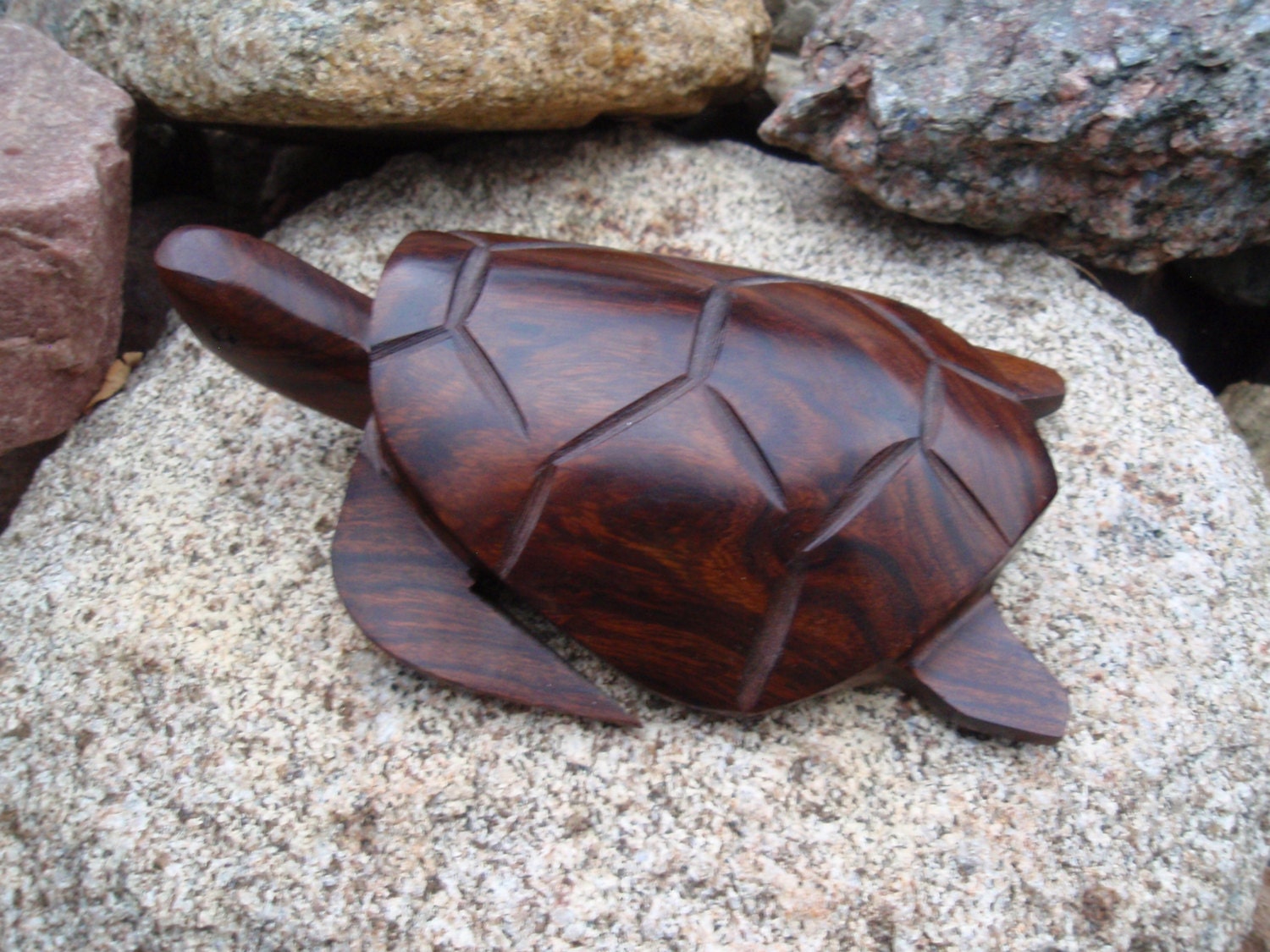 Iron Wood Turtle Handcrafted Made in Mexico Collectible Animal