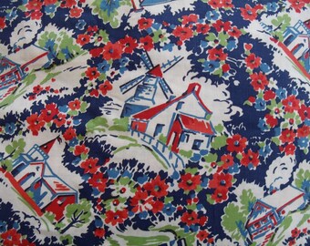 Windmill fabric | Etsy