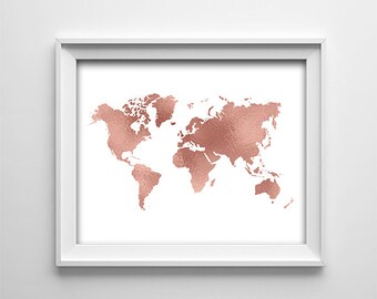 8x10 world map | Etsy