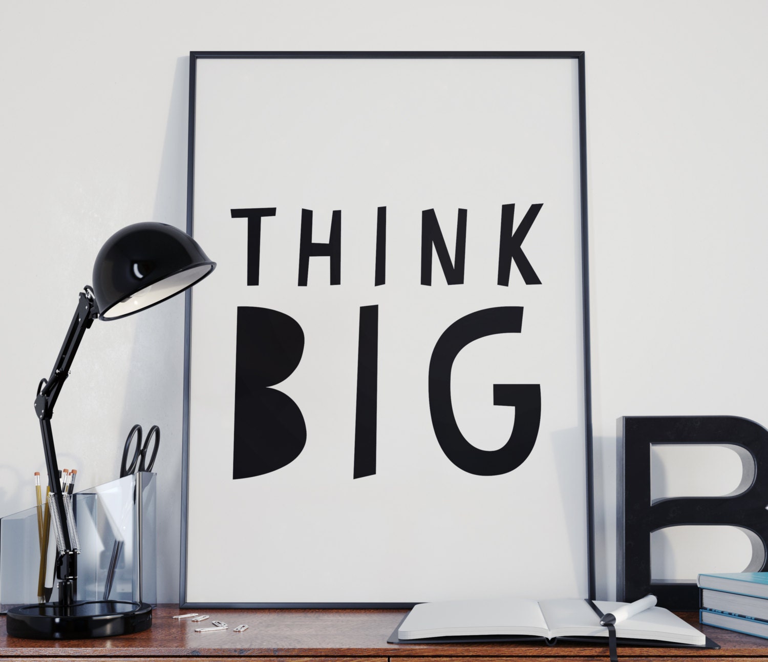 Think Big Think Big Little One Playroom Wall Art Children