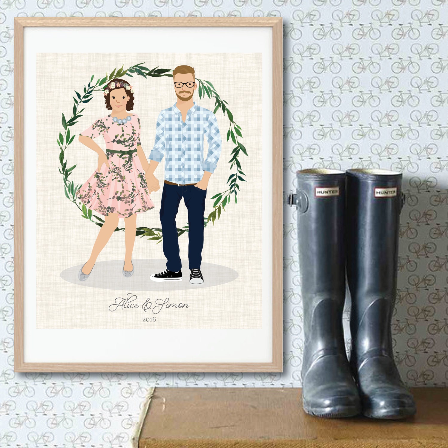 Custom Portrait Custom Couple Portrait By Thebritishrule On Etsy 
