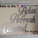 Relax Refresh Unwind Metal Sign Metal Art Bathroom Decor