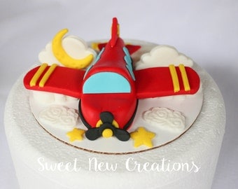 Plane cake fondant | Etsy