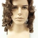 Mens Light Brown Curly Colonial Costume Wig. 1700s Style
