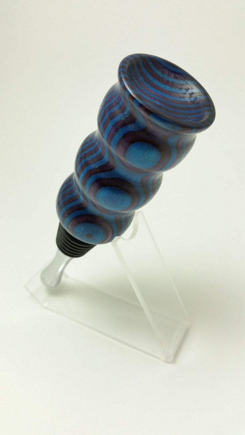 Handcrafted Blue/Purple Spectraply Wood by MiniWoodProductions