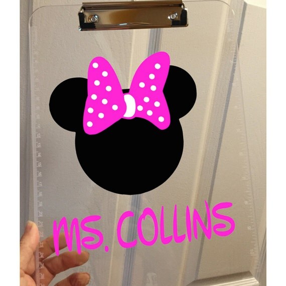 Minnie Mouse Gift Clipboard Teacher Appreciation gift Minnie